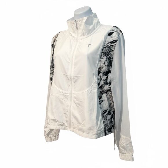 ZYIA | Jackets & Coats | Zyia Active White Marble Mesh Jacket And ...